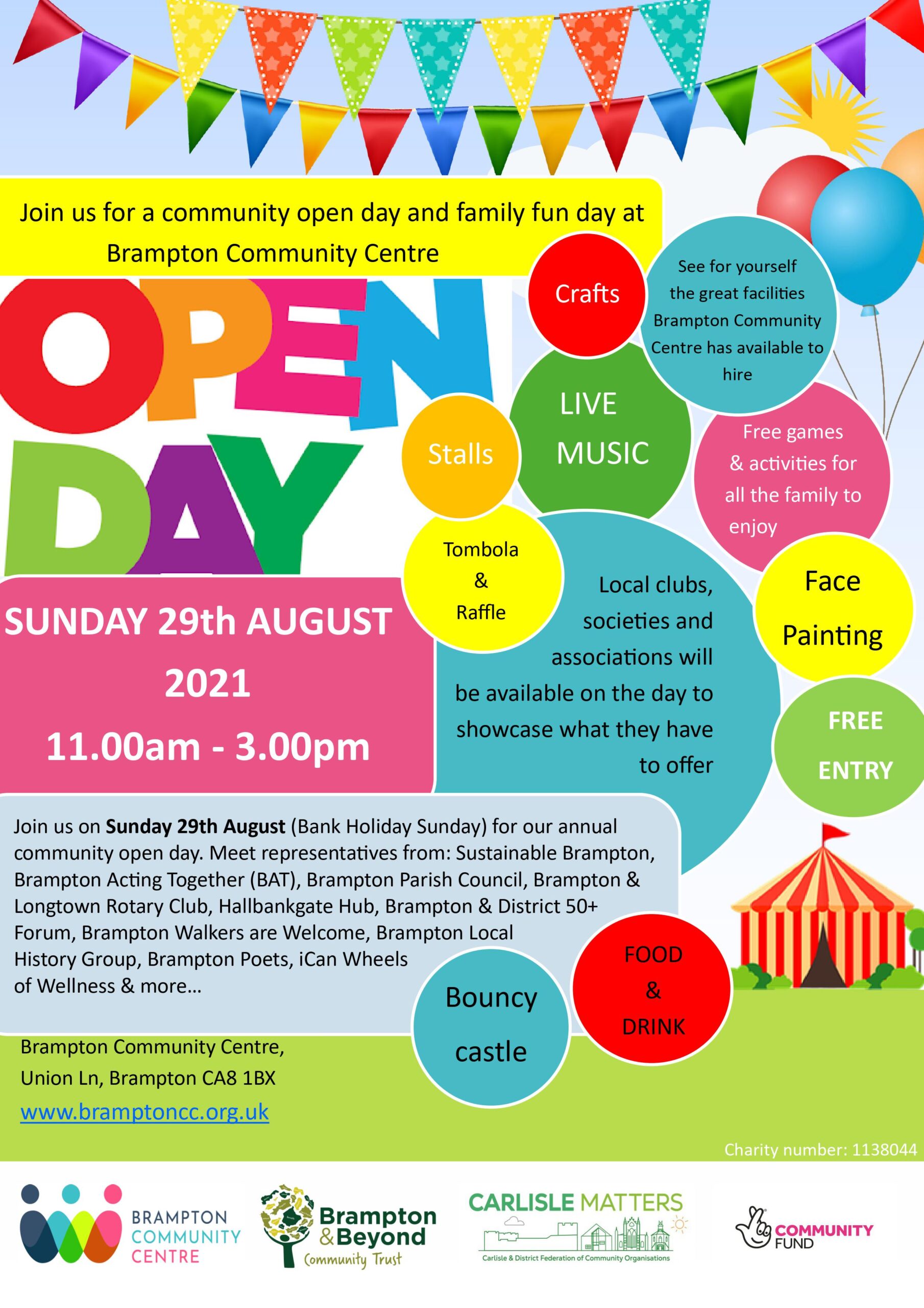 Brampton Community Centre To Host Open Day On Sunday 29th August Brampton Community Centre To Host Open Day On Sunday 29th August