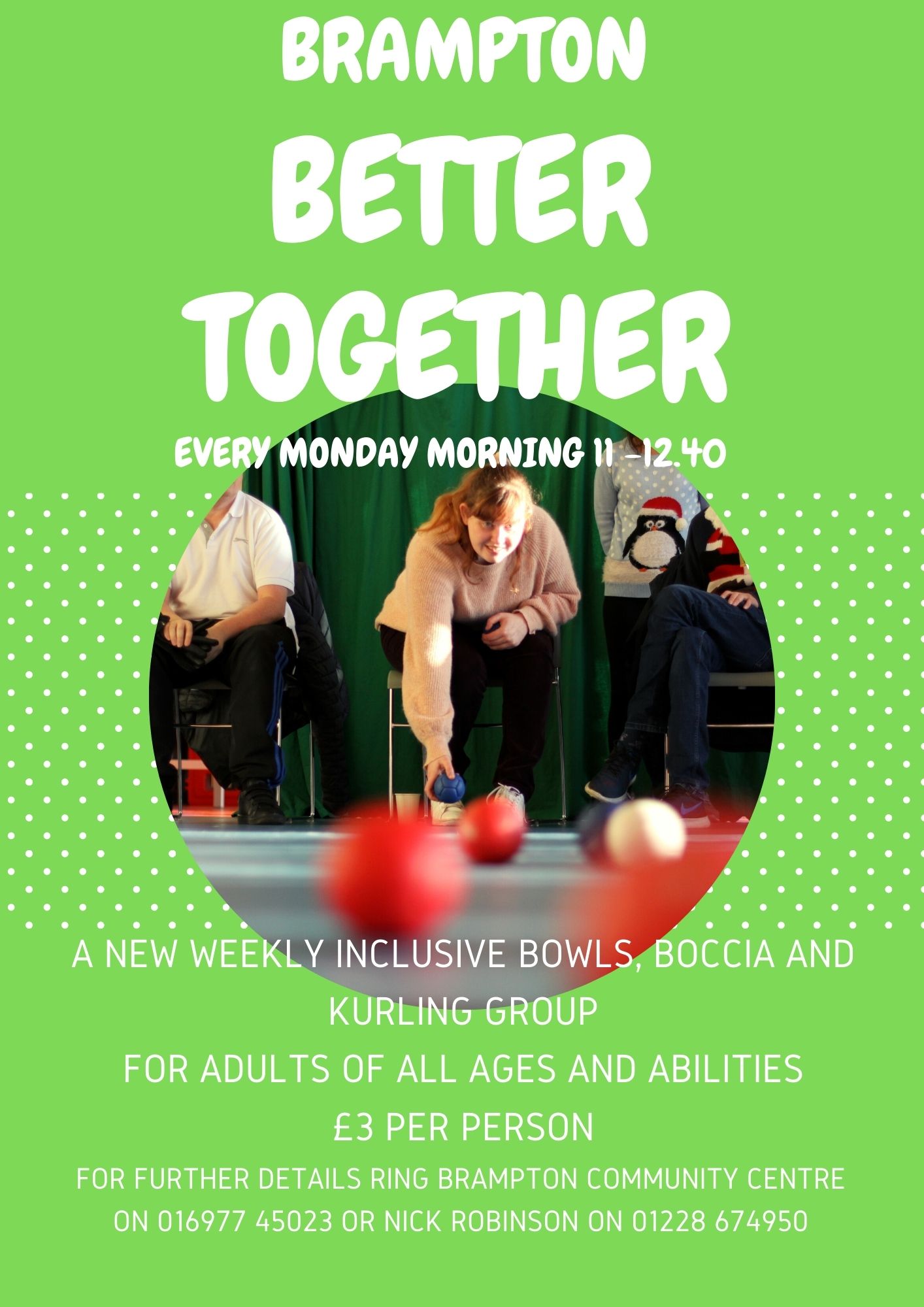 New Group – Bowling, Boccia and Kurling at Brampton Community Centre ...